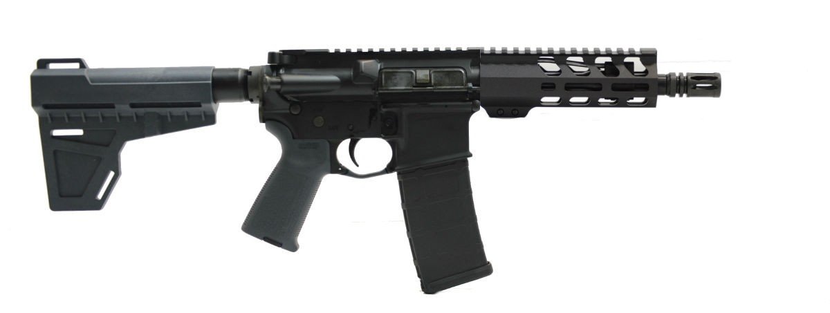 7" AR Pistol M-LOK Upper Shockwave Blade Custom Kit - Gray SOLD - New ...
